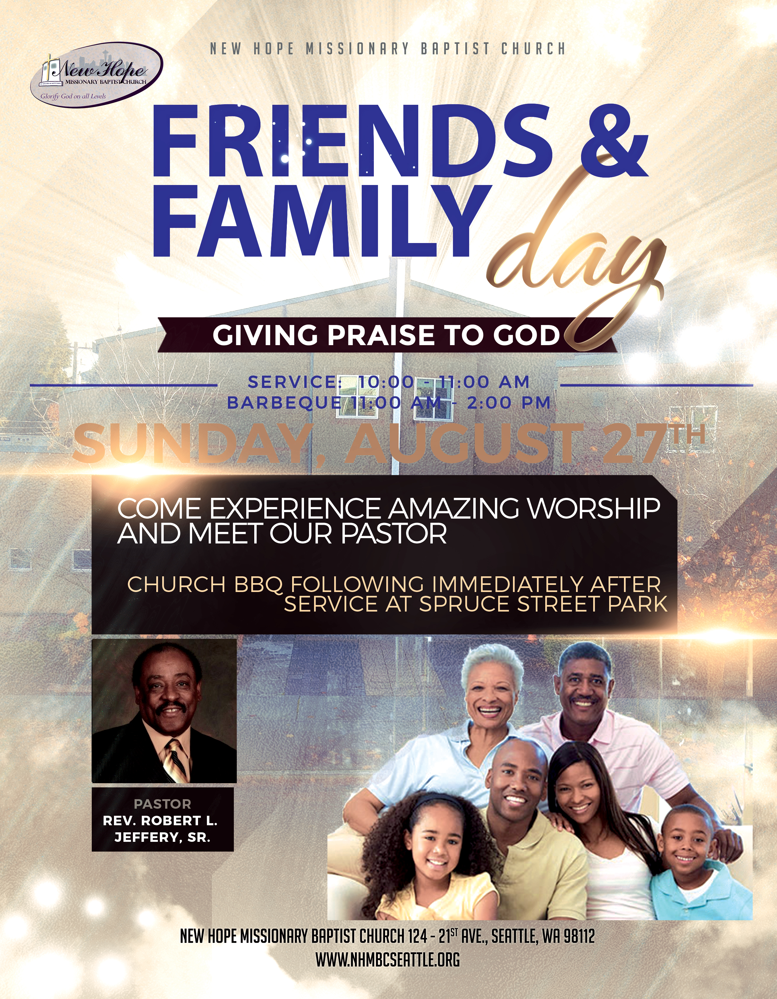 Family And Friends Day Church Program Theme 867K+ Free Event Flyer